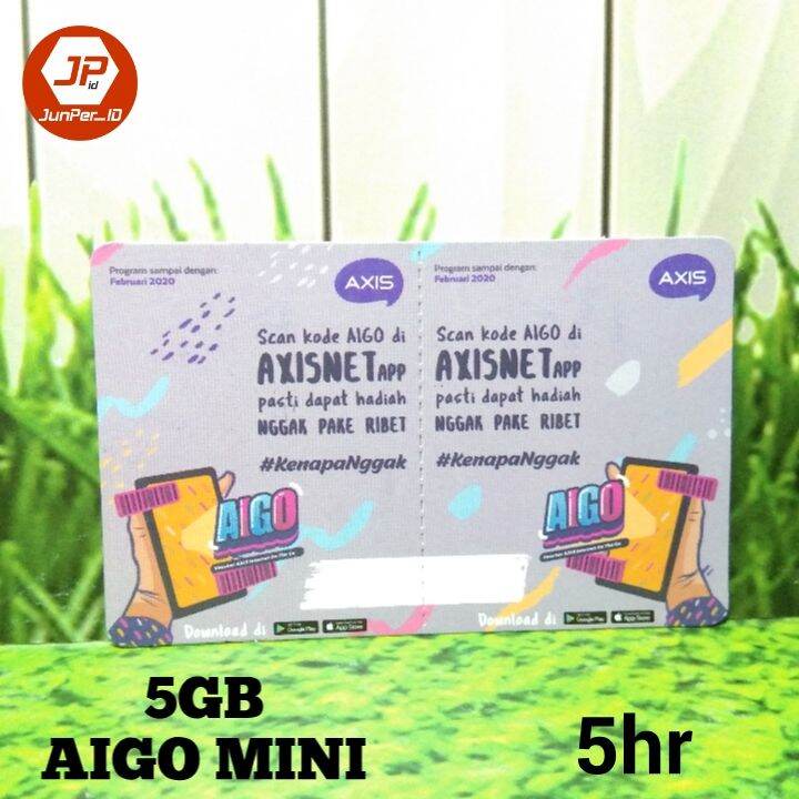 Voucher Axis Aigo Mini 5GB 5 Hari Nasional | Lazada Indonesia