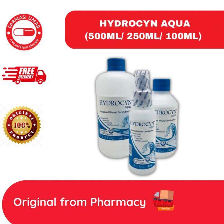 HYDROCYN Aqua Wound Solution/ Spray (500ml/ 250ml/ 100ml) | Lazada