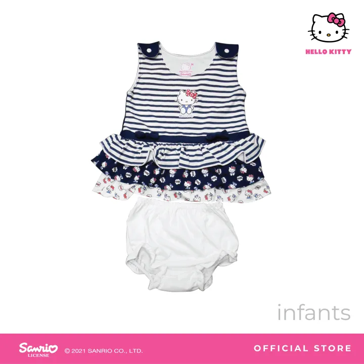 Hello Kitty Infant 3-12 months Sleeveless Layered Short Dress with ...