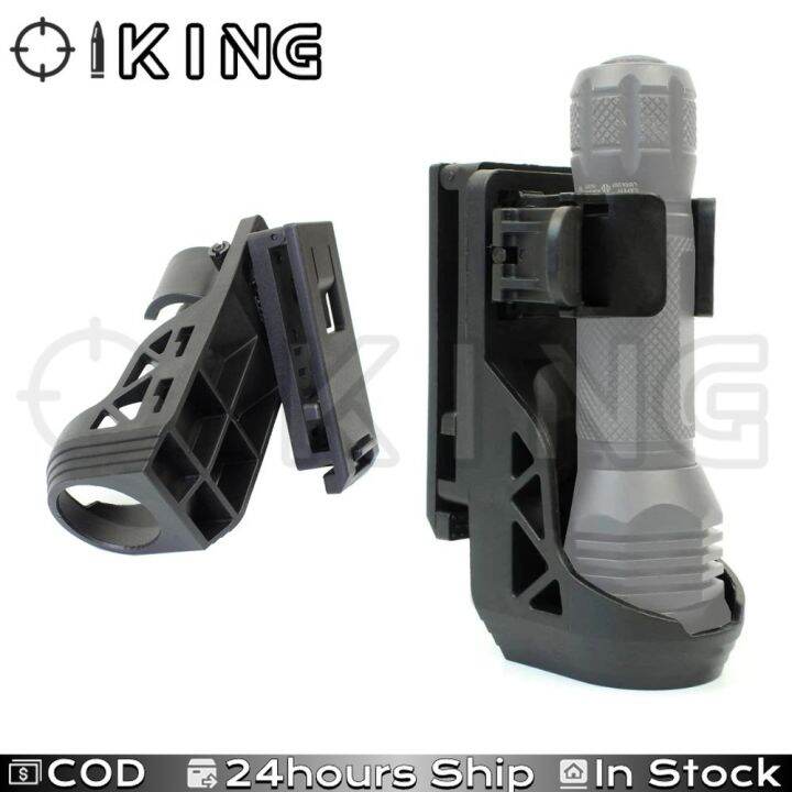 Oiking Flashlight Holster with Adjustable Belt Clip Tactical Flashlight ...