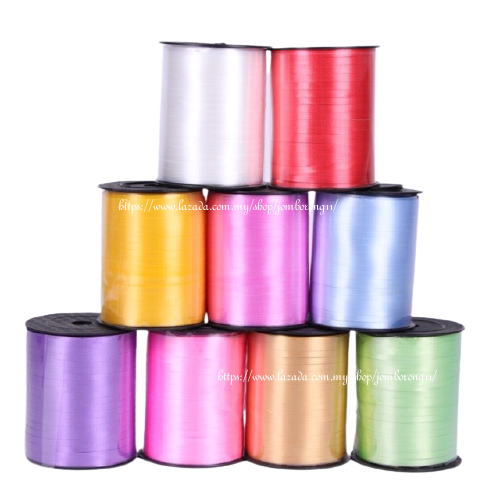 (92M) ROLL CURLING STRING Ribbon Reben Riben Gift Satin Organza Flower ...