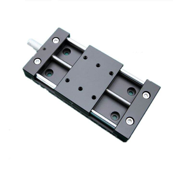 CNC 60A manual slide table X-axis screw feed simple adjustment assembly ...