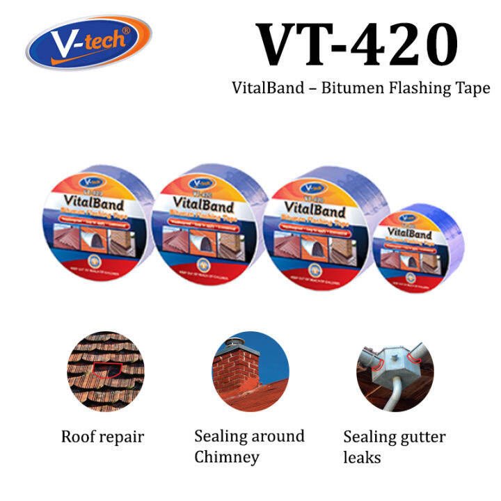 YY DiY VT-420 VitalBand – Bitumen Flashing Tape | Lazada