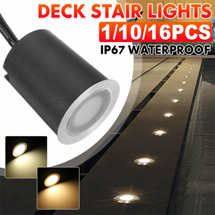 【DC12V】(3000K/4500K) LED Step Lights Half-moon SMD5050 Garden Pathway ...