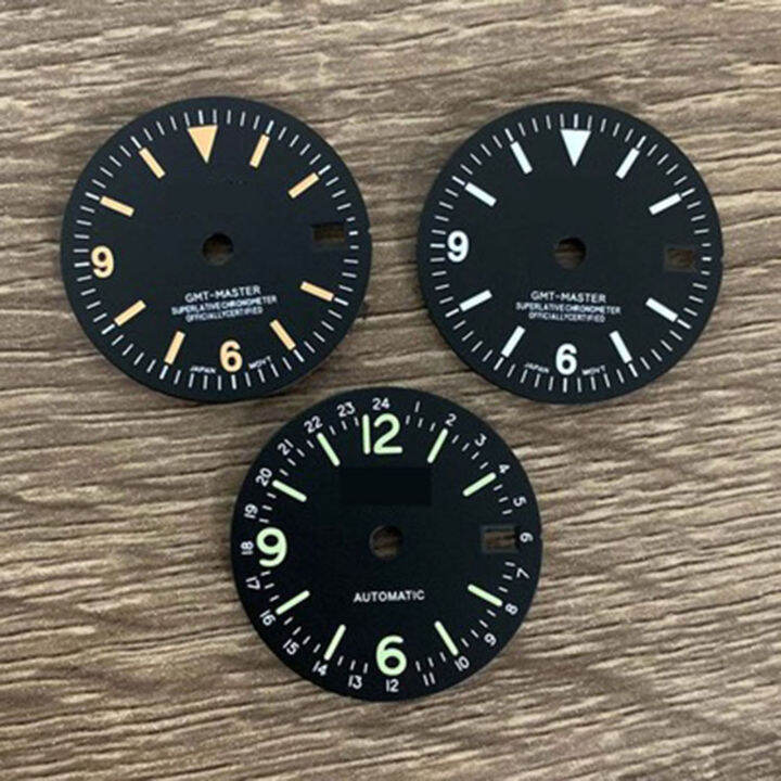Dial 29MM Green Luminous GMT Refitted Watch Accessories List Calendar ...