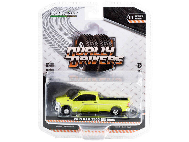 Greenlight 1/64 Dually Drivers Series 11 - 2019 RAM 3500 Big Horn 46110 ...