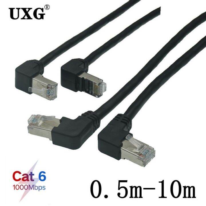 Cat6 Ethernet Cable RJ45 L-type UTP Network Cable 1m-10m Patch Cord 90 ...