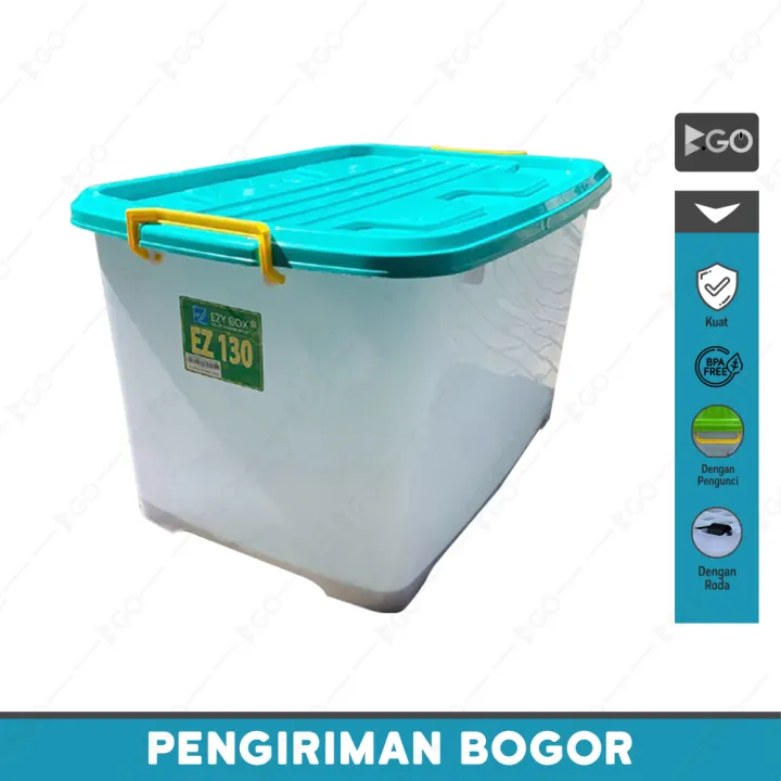 KONTAINER BOX BESAR JUMBO 130 LITER CONTAINER PENYIMPANAN KOTAK ...
