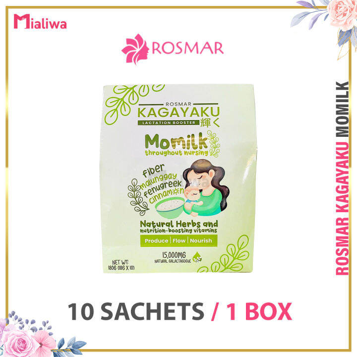 Rosmar Kagayaku Momilk Lactation Booster Food Powdered Milk (10 Sachets ...