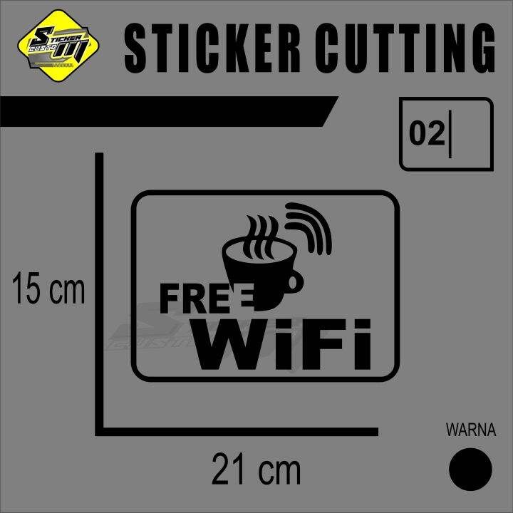 Stiker Rambu - Rambu Petunjuk / Sticker FREE WIFI 15 X21 SP 02 | Lazada ...