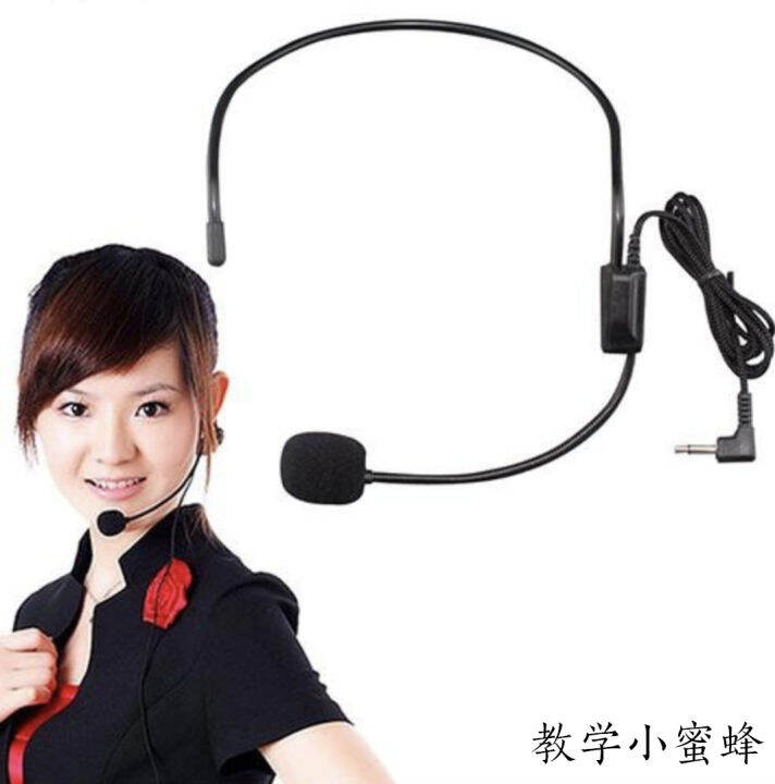 Mini 3.5mm Head-mounted Wired Microphone Condenser MIC for Voice ...
