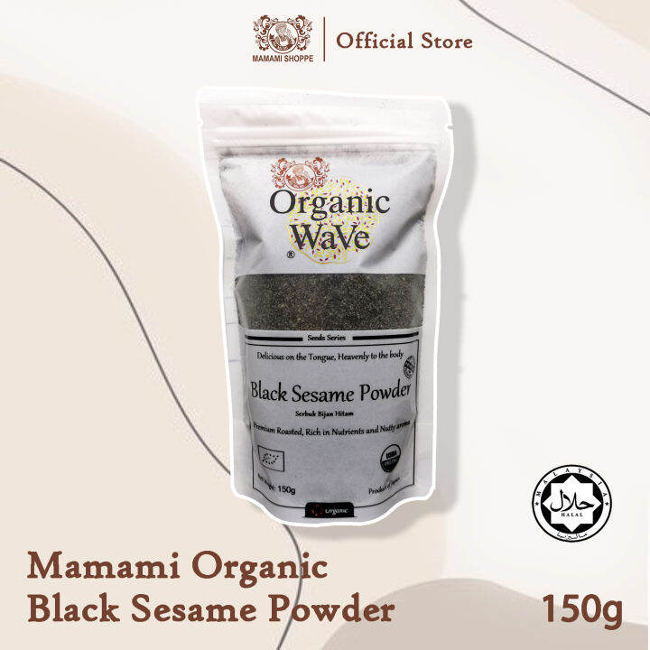 Mamami Organic Wave Black Sesame Powder (150g) | 妈妈咪有机 | Lazada