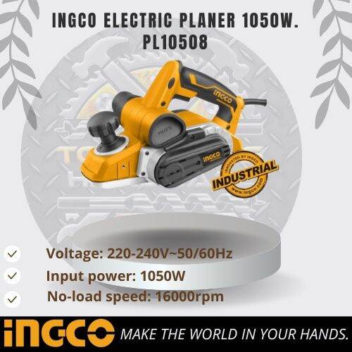 INGCO Electric Planer 1050W PL10508 +FREE TAPEMEASURE | Lazada PH