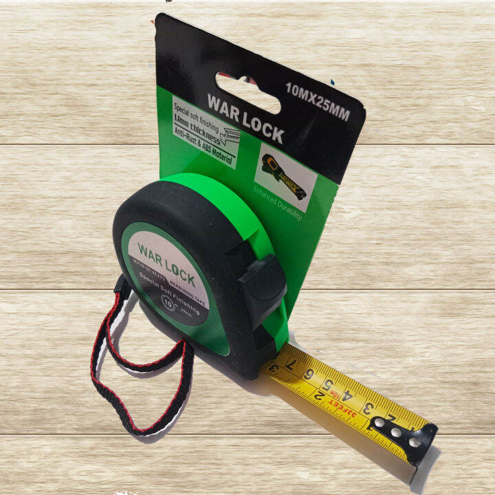 Meteran Autostop 10 Meter Meteran Roll 10 Meter Warlock ABS Material ...
