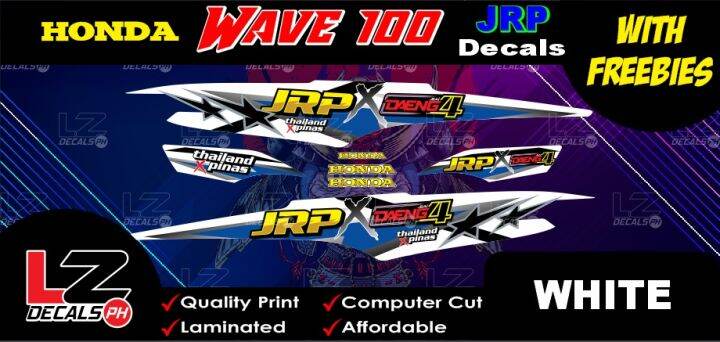 Honda Wave 100 JRP Stock Decals / Stickers with Freebies | Lazada PH