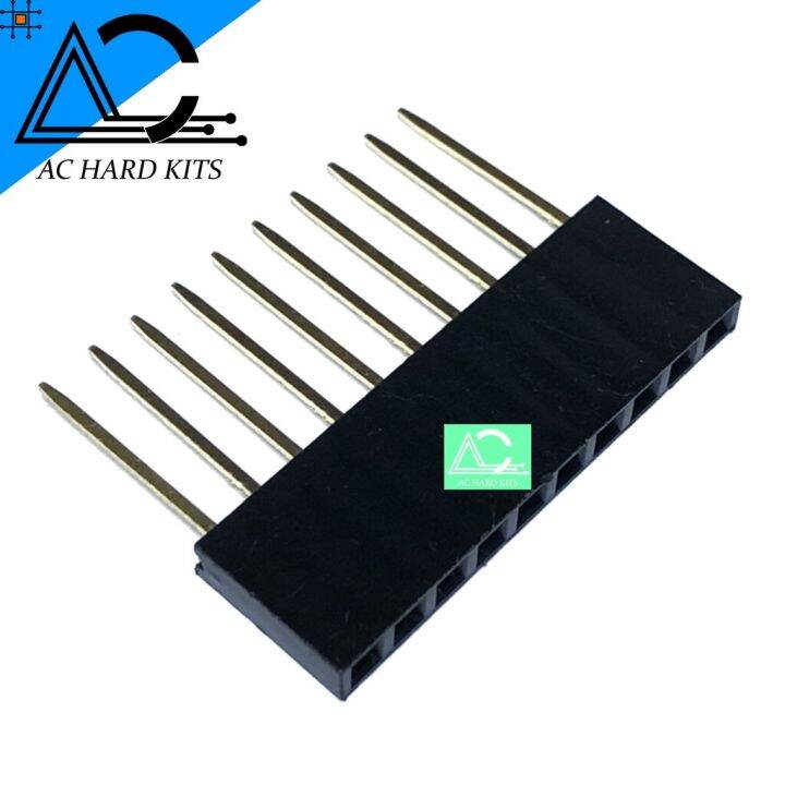 แบบขาตรงยาว 1x10 pin 2.54mm Single Row Female | Lazada.co.th