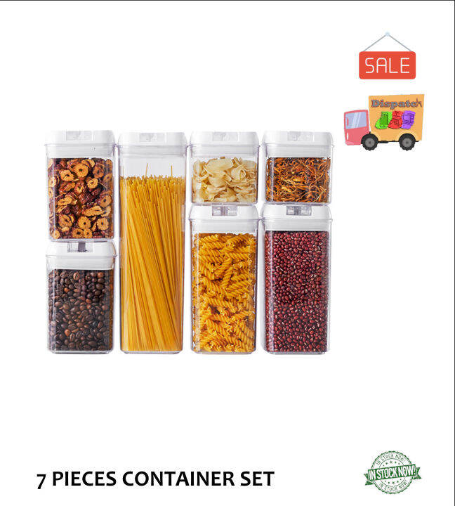 Airtight Dry Food Container Jar Canister Cookies Cereal Pasta Candy ...