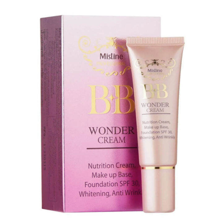 Mistine BB Wonder Cream SPF30 PA+++ รองพื้น บีบี มิสทีน วอนเดอร์ ขนาด 15g | Lazada.co.th