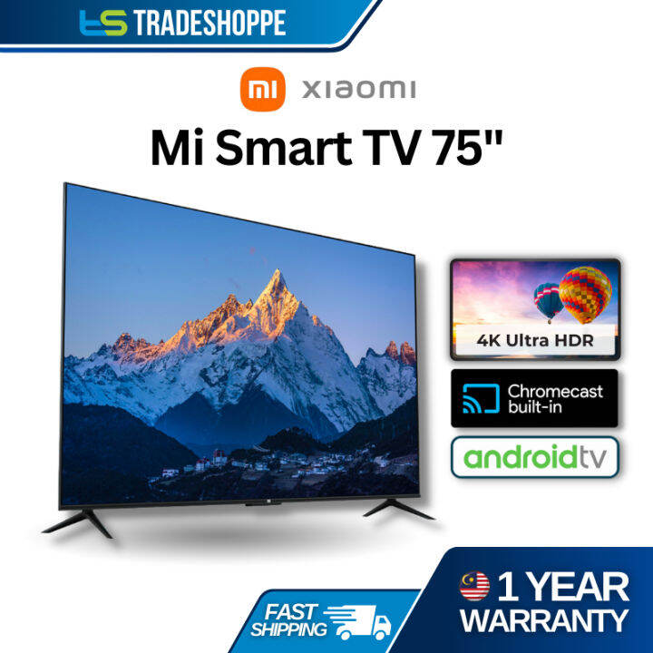 Xiaomi Mi TV LED TV EA75 Model 4K Android Smart TV UHD Chinese Version ...
