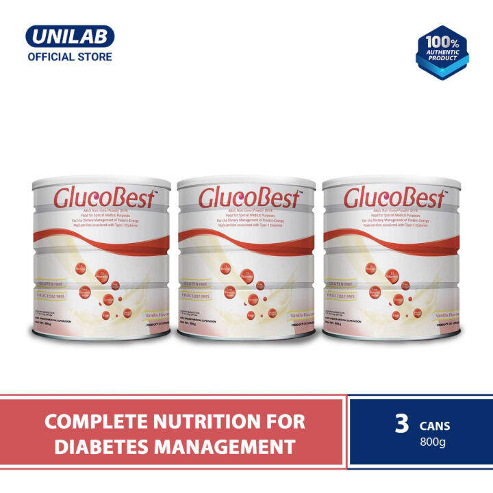 Glucobest Vanilla 800g X 3 CANS | Lazada PH