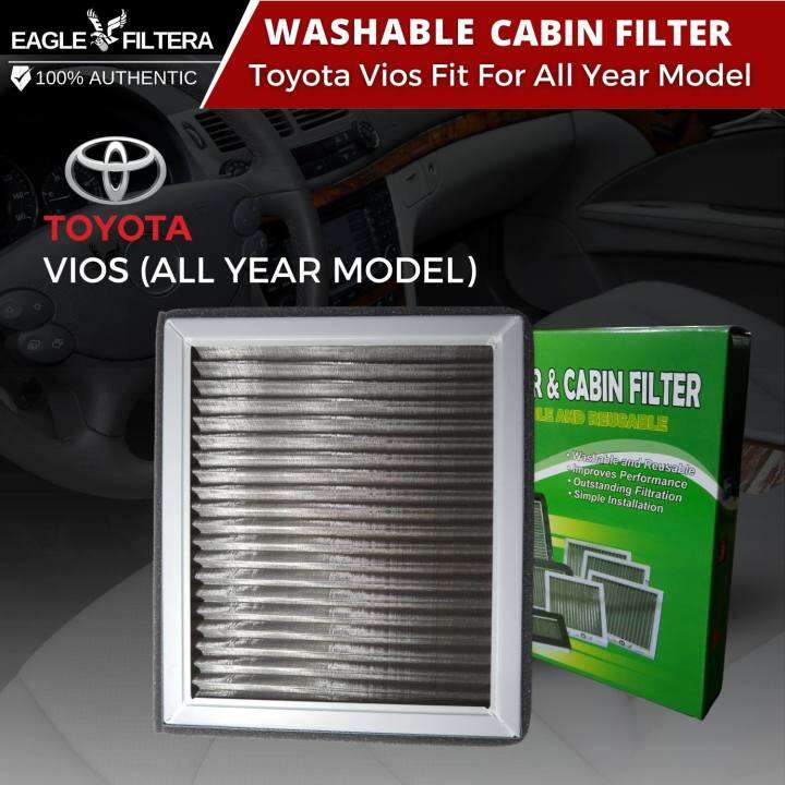 Filtera Washable Lifetime Cabin Aircon Filter Toyota Vios Fit all year ...