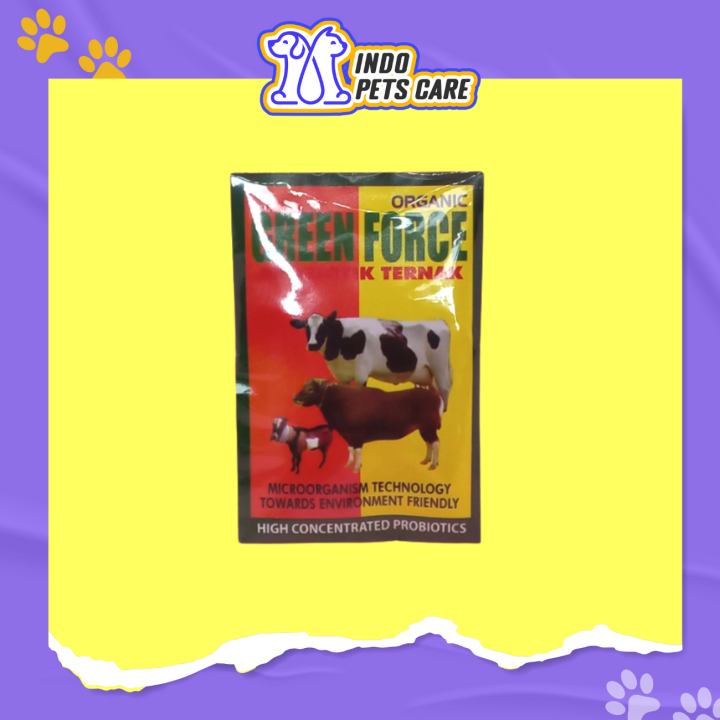 SERBUK PROBIOTIK TERNAK PROBIOTIC - GREEN FORCE 25GR SAPI ORIGINAL ...