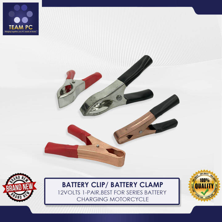 BATTERY CLIP/ BATTERY CLAMP, 12VOLTS 1-PAIR, BEST FOR SERIES BATTERY ...