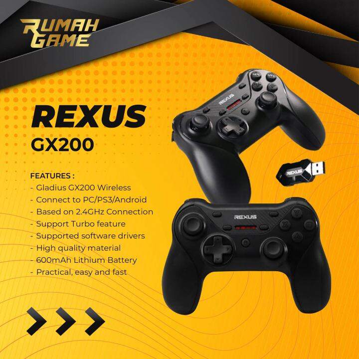 Rexus Pro Gaming Wireless Gamepad Gladius GX200 | Lazada Indonesia