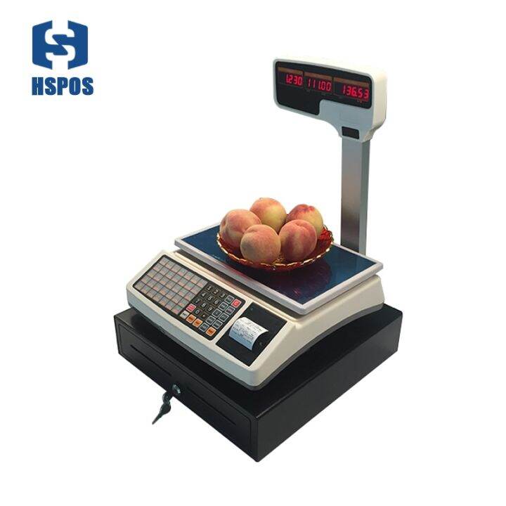 HSPOS Digital Weight Scale 30KG Kitchen Cash Register Receipt Scale ...
