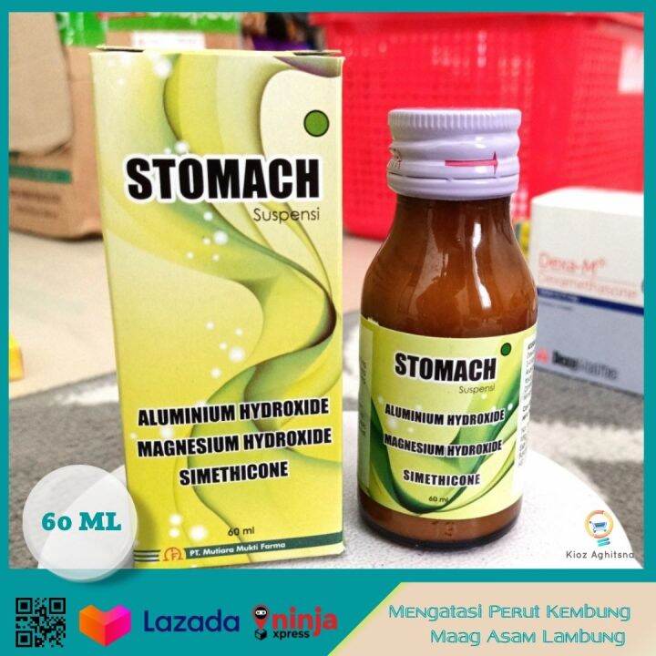 Stomach Sirup 60 ml - Obat Kembung, Maag, Asam Lambung, Perut | Lazada ...