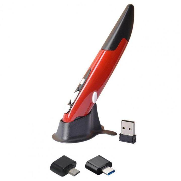 2.4G Wireless Mouse Pen USB Optical Presenter Pen Mouse Adjustable ...