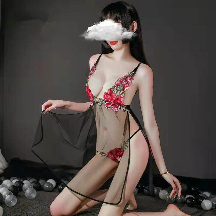 [ส่งเร็วพิเศษ!] JK-Nana ชุด คอสเพลย์ sexy xx ชุดนอนซีทรู ผ้าชีฟองลายกุหลาบ สวยใส่พริ้วแบบกระโปรง ...