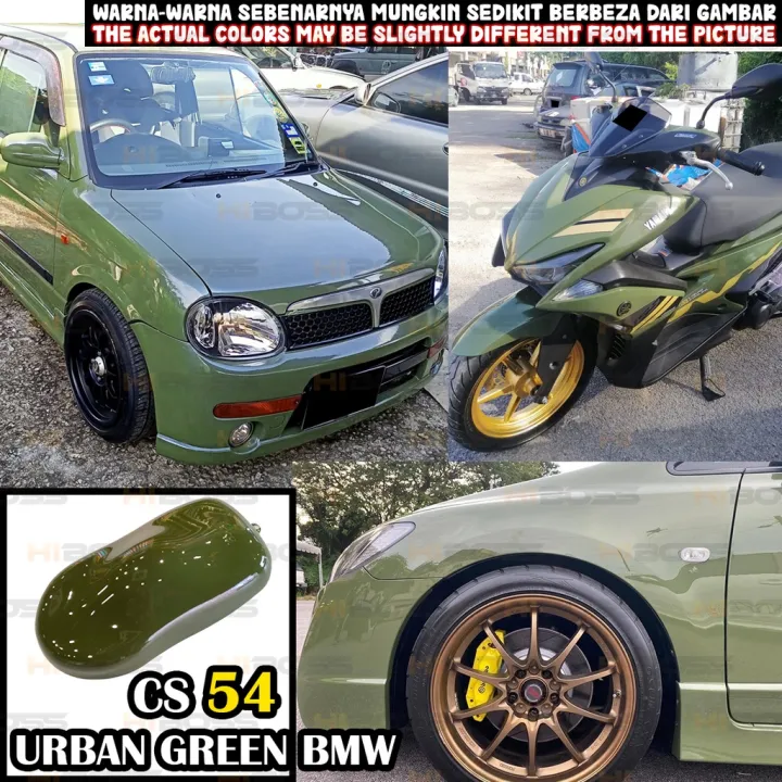 ( CS54 Urban Green Bmw ) Aikka Old School Series Colour Kereta Paint ...