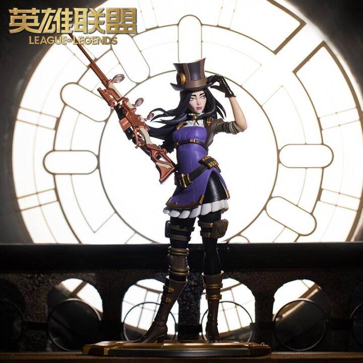 Spot League Of Legends Piltworth Sheriff Caitlin Sculpture Movable Doll ...