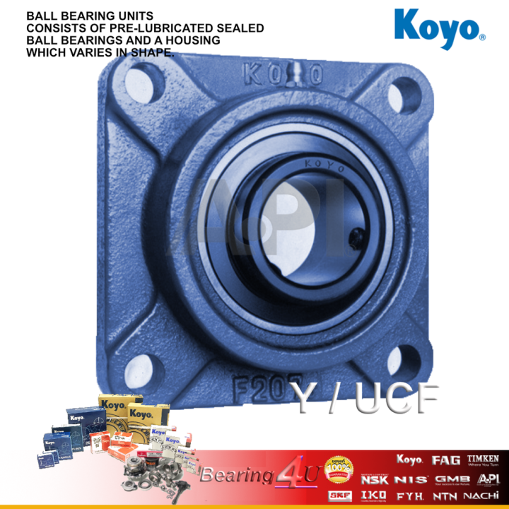 JTEKT KOYO UCF204-12 ตลับลูกปืนตุ๊กตา Bearing Units ( เพลา 3/4 นิ้ว , 6หุน , 19.05 มิล ) UCF 204 ...