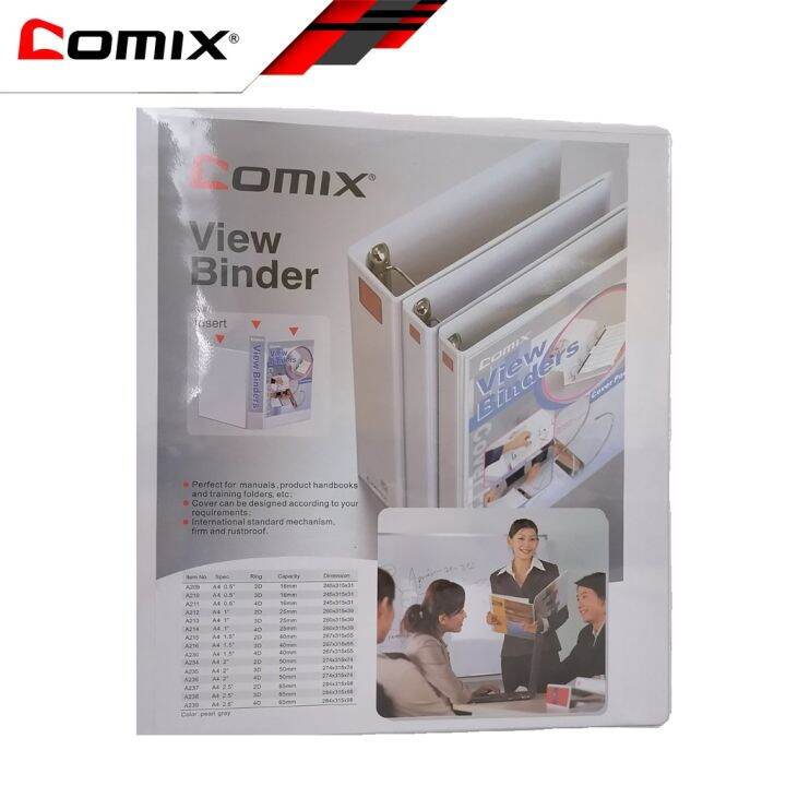 Comix PVC 3 D Ring Binder A4 Size | Lazada PH