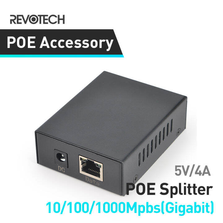 Gigabit POE Splitter 5V 4A POE to DC and RJ45 Adapter Splitter IEEE 802 ...