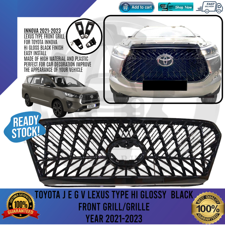 CPO.PH Toyota Innova J E G V 2021-2023 Lexus Type Hi Glossy Black Front ...