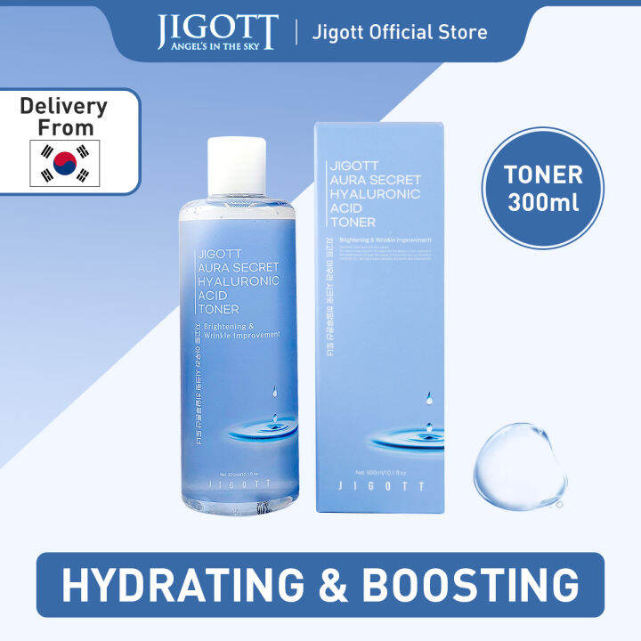 [Hàn Quốc] jigott Hào Quang bí mật Hyaluronic axít dưỡng ẩm và dưỡng ẩm 300ml | Lazada.vn
