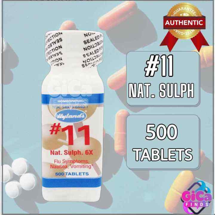 Hylands # 11 Nat. Sulph. 6X 500 Tablet | Lazada PH