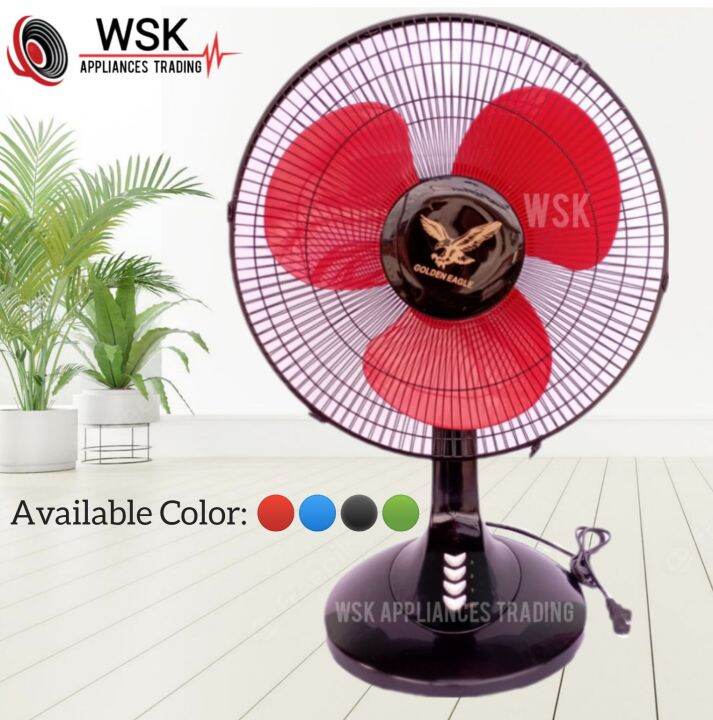 Golden Eagle Desk Fan 3-Blades (red/blue/green) GDF-12AA/GDF-16AA ...