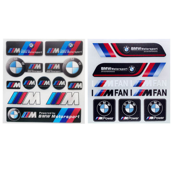 PU 3D BMW Emblem Badge Sticker Car Decoration Decal for BMW X1 X3 X5 X6 ...