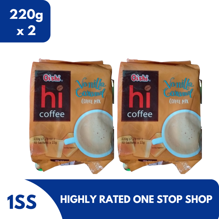 Oishi Hi Vanilla Caramel Coffee Mix, 220g set of 2 | Lazada PH