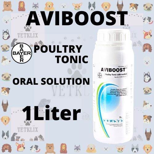 [VETKLIX II] 1Liter AVIBOOST POULTRY TONIC Oral Solution BAYER ...
