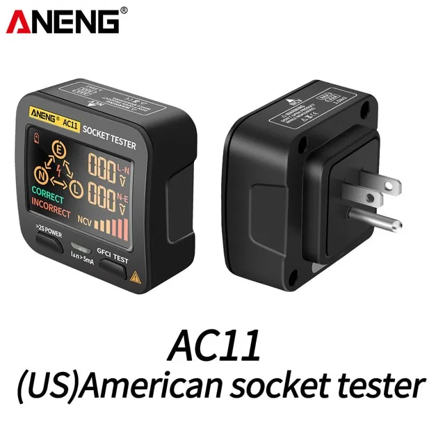 ANENG AC11 Digital Smart Socket Tester Voltage Test Socket Detector US ...