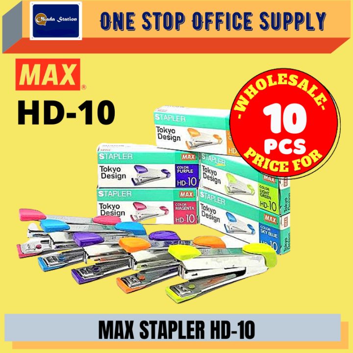 MAX HD-10 Stapler - 10 PCS (Original) / MAX HD 10 Stapler / No.10 Stapler | Lazada