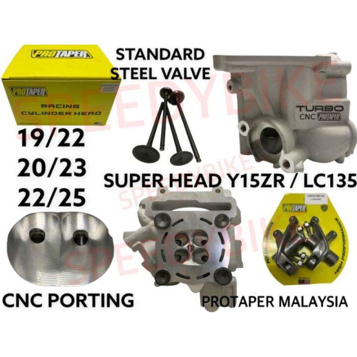 PROTAPER SUPER HEAD Y15ZR / LC135 CNC PORTING RACING SUPERHEAD STD ...