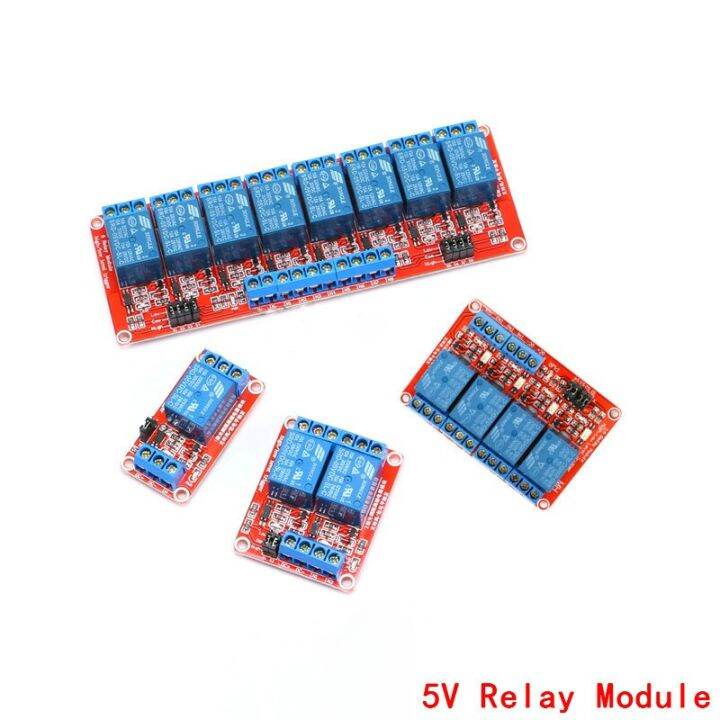 5V 12V 1 2 4 8 Channel Relay Module Board Shield with Optocoupler Road High and Low Level ...