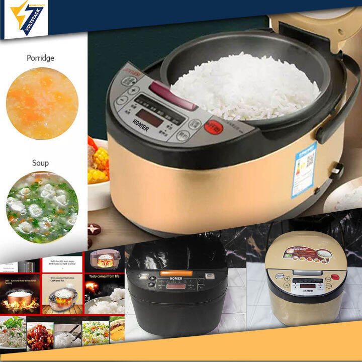 Voltstack Homer Electric Rice Cooker- Brown and Black | Lazada PH