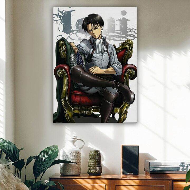 Wall Artwork Attack on Titan Canvas Paintings Hd Prints Levi Ackerman ...